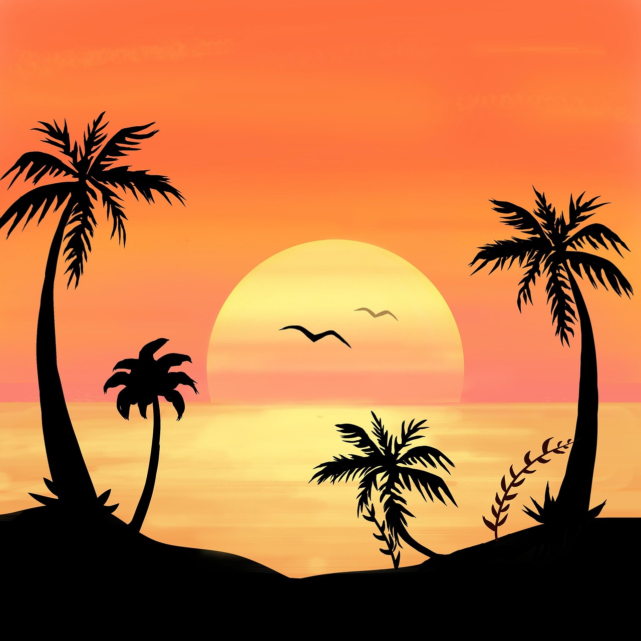 Tropical Atardecer Playa El - Imagen gratis en Pixabay - Pixabay