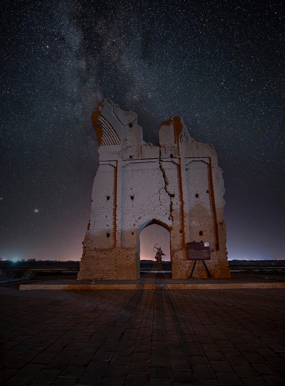 Historical Gate Saryazd Night - Free photo on Pixabay