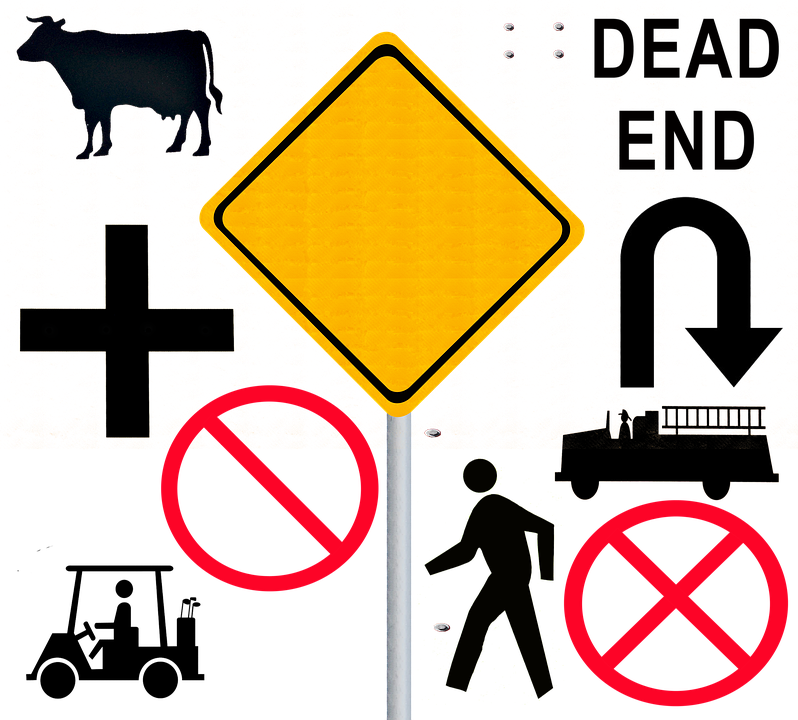 Download Traffic Sign Road Sign Warning Royalty Free Stock Download Traffic Sign Road Sign Warning Royalty Free Stock