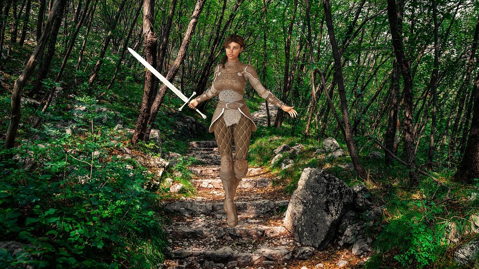 Download Warrior Woman Woods Royalty Free Stock Illustration Image Pixabay