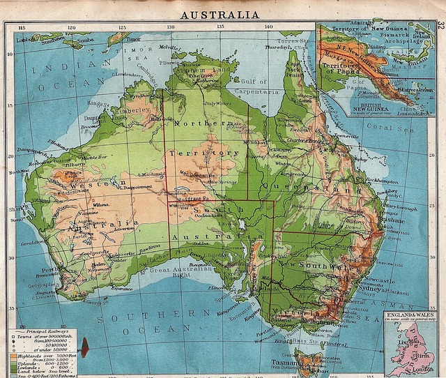 Map Of Australia World - Free photo on Pixabay - Pixabay