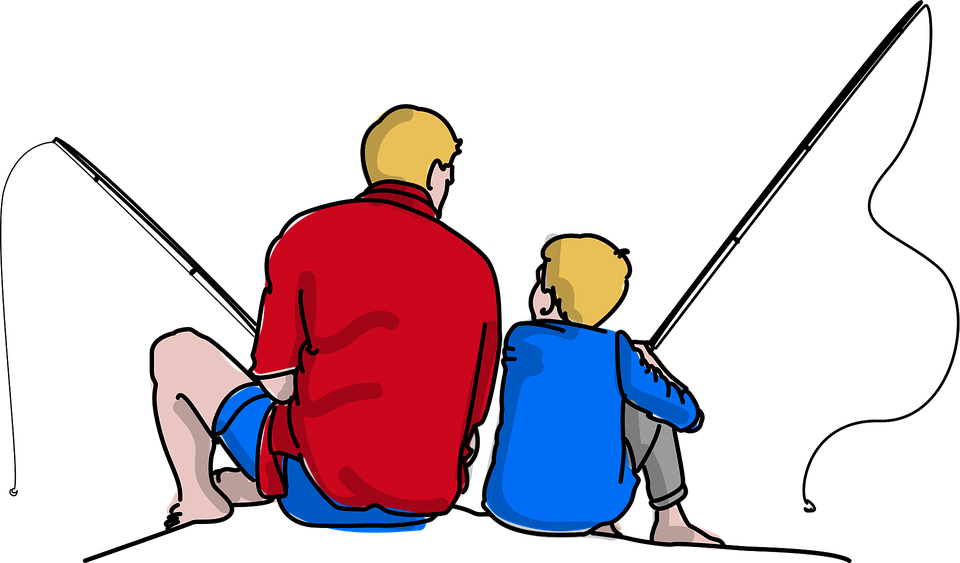 Download Father And Son, Fishing, Family. Royalty-Free Vector Graphic ...