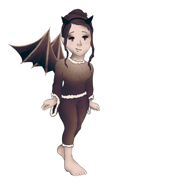 Download Girl, Bat, Wings. Royalty-Free Stock Illustration Image - Pixabay