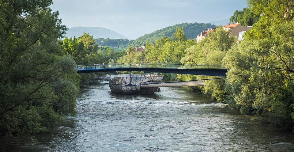 Graz Murinsel River - Free photo on Pixabay - Pixabay