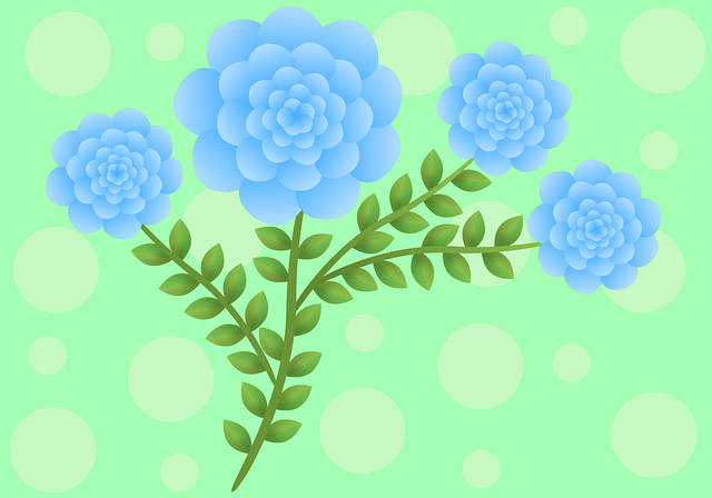 Download Flower Motif, Beautiful Flowers, Blue Flowers. Royalty-Free ...