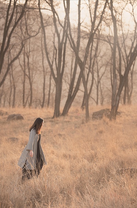 Girl Wood Grassland - Free photo on Pixabay