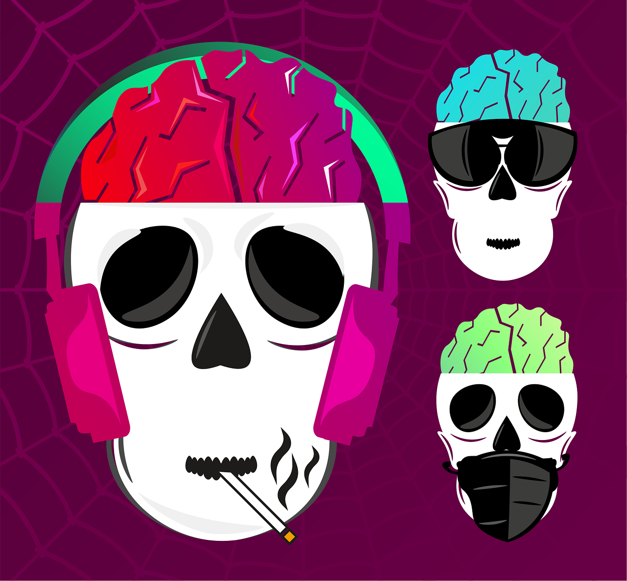 Over 800 Free Skull Vectors - Pixabay - Pixabay
