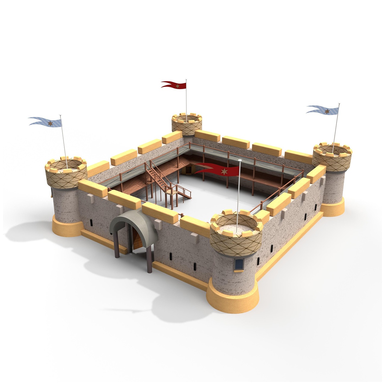 Medieval Castle 3D - Free photo on Pixabay - Pixabay