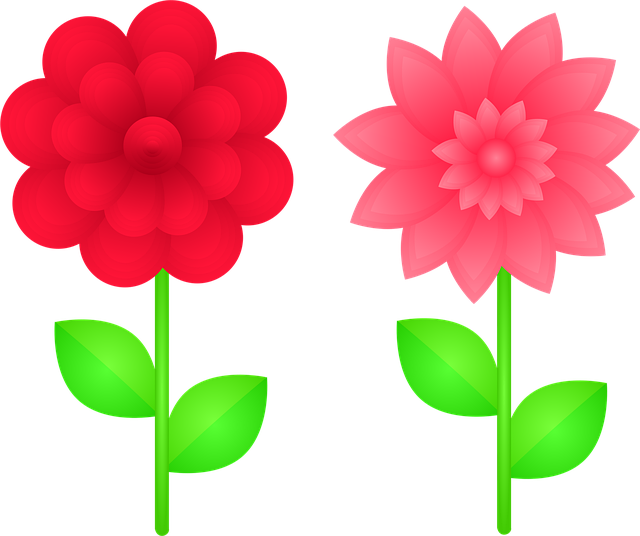Download Flowers, Red Flower, Pink Flower. Royalty-Free Vector Graphic ...