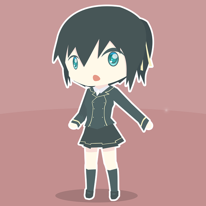 Girl Anime Cartoon - Free vector graphic on Pixabay