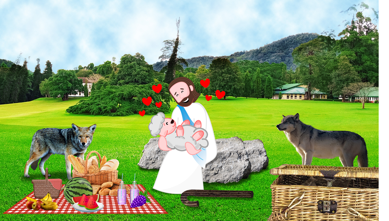 Download Jesus, Lamb, Cartoon. Royalty-Free Vector Graphic - Pixabay