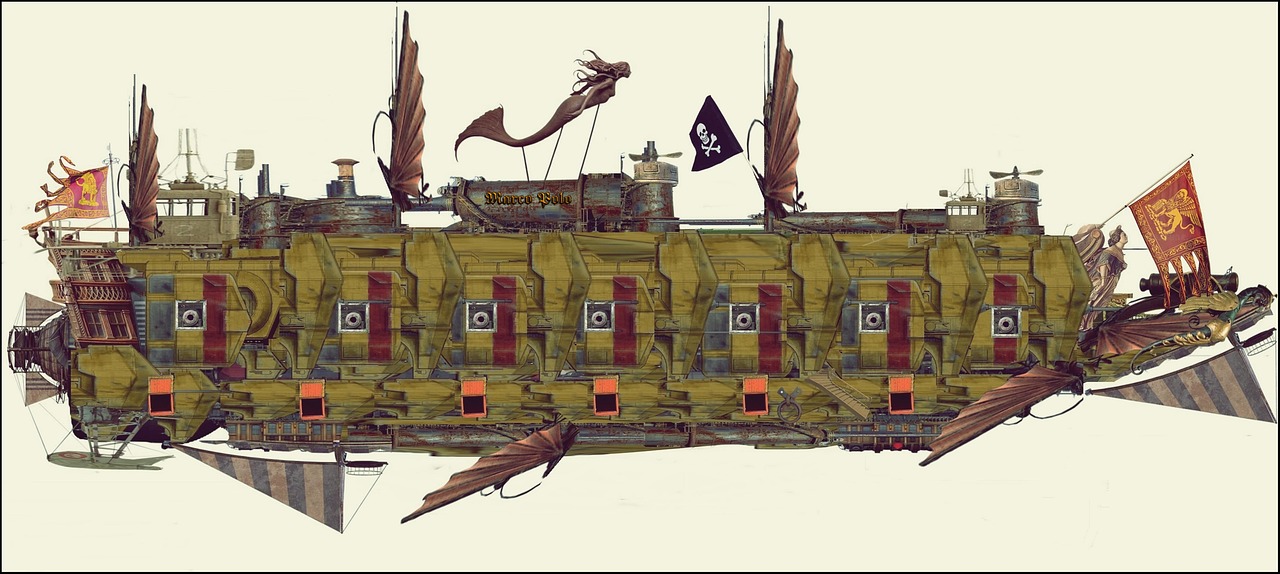 Airship Steampunk Fantasy - Free image on Pixabay