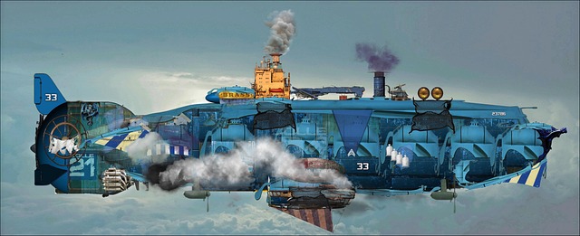 Download Airship, Steampunk, Dieselpunk. Royalty-Free Stock ...