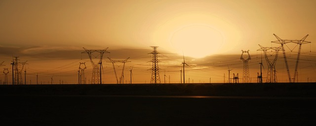 Sunset Gobi Wind Turbines - Free photo on Pixabay