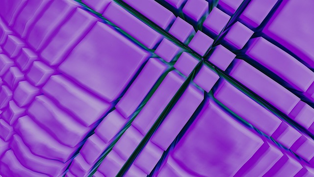 Download Purple Wallpaper, 3D Art, Geometric Pattern. Royalty-Free ...