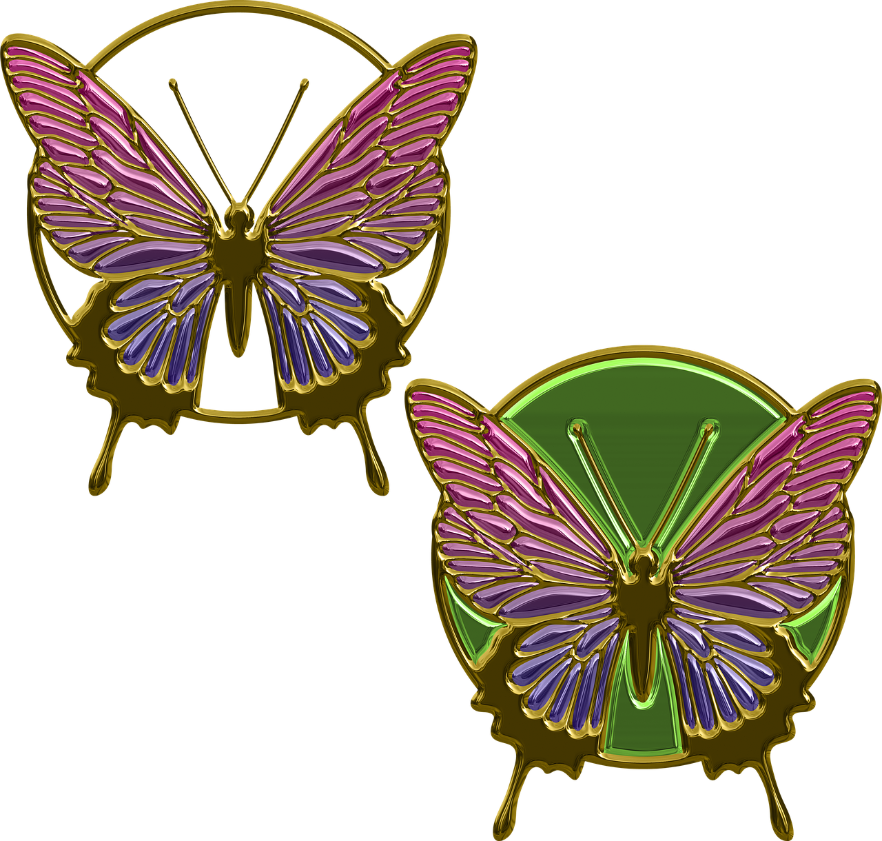 Download Butterflies, Metal Butterflies, Artwork. Royalty-Free Stock ...