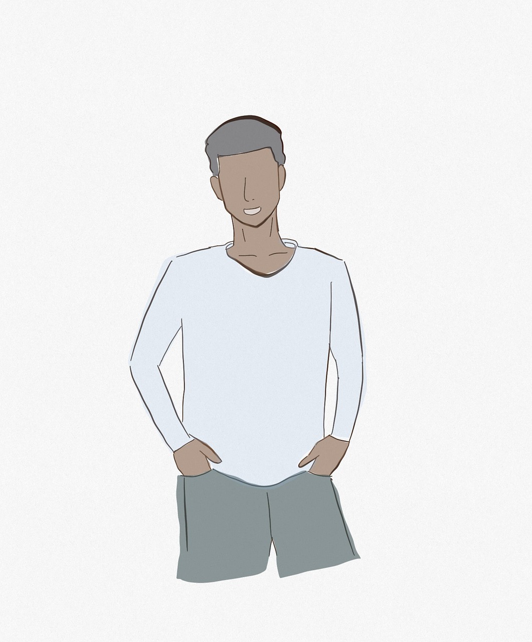 How To Draw A Person Standing Sideways