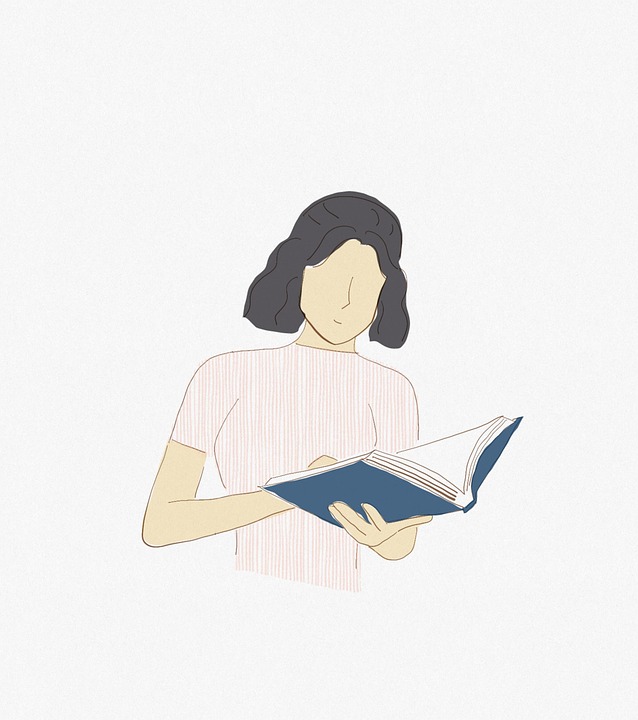 Download Woman, Book, Smiling. Royalty-Free Stock Illustration Image ...