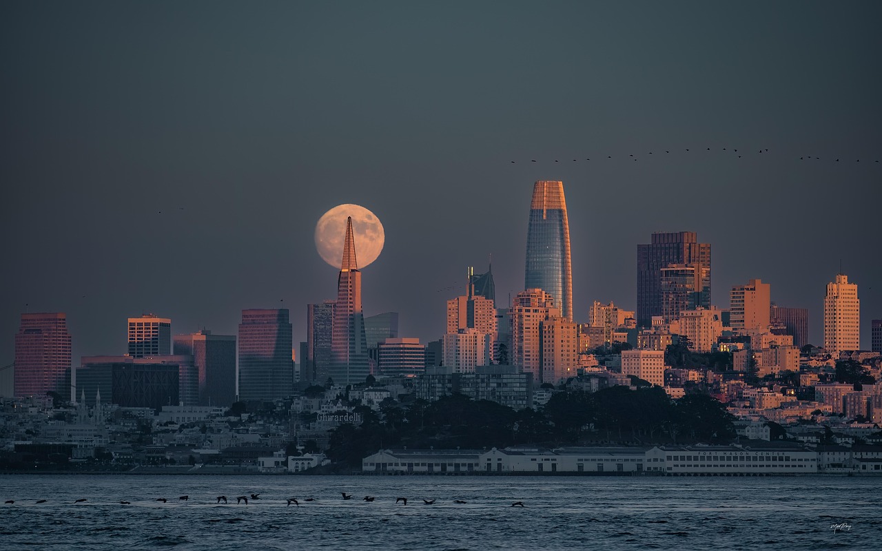 California Super Moon Sea San - Free photo on Pixabay - Pixabay