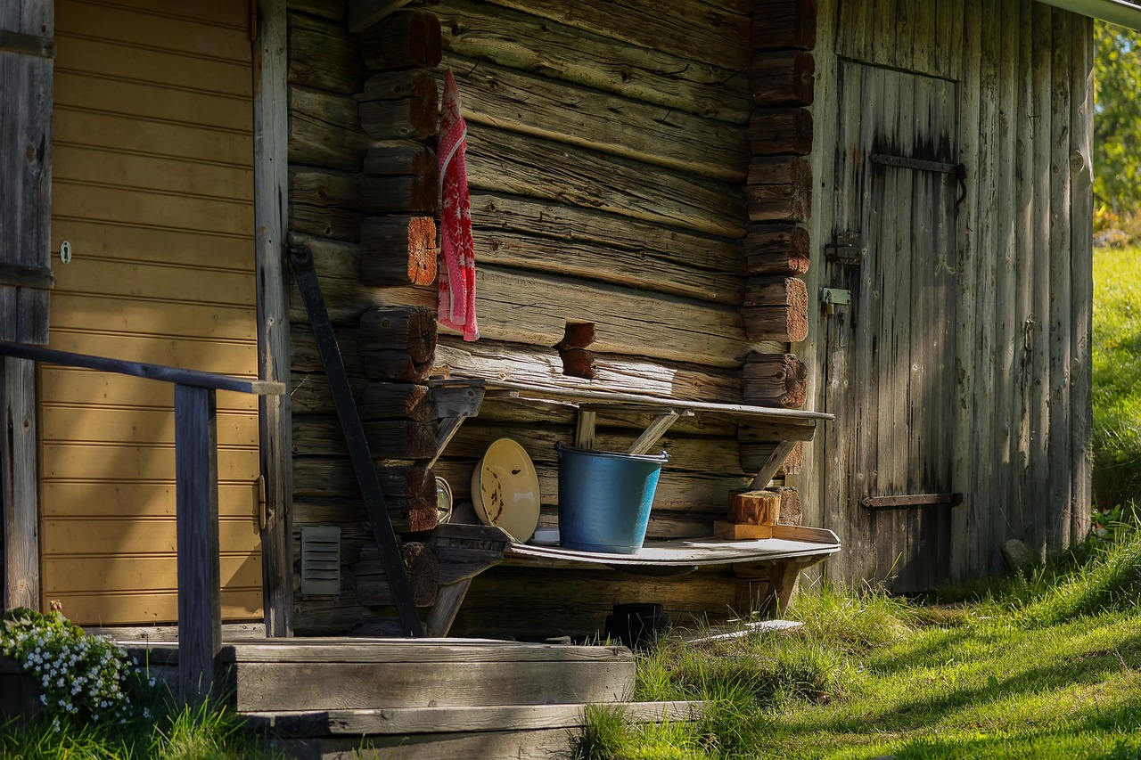 Log Cabin Mountain Pasture Bench - Free photo on Pixabay - Pixabay