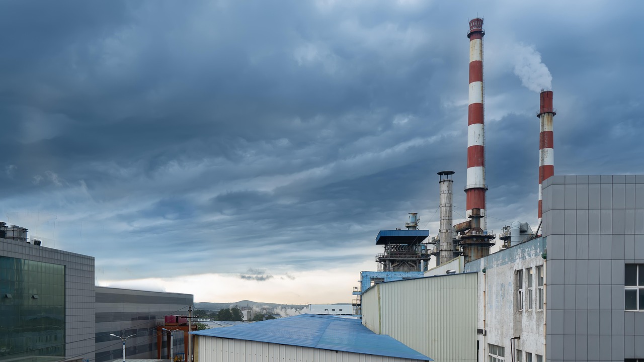 Power Plant Factory Cloudy Day - Free photo on Pixabay