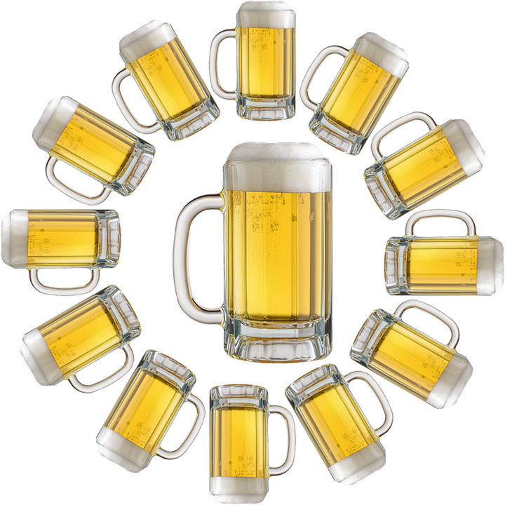 Download Beer Glasses, Round, Circle. Royalty-Free Stock Illustration ...