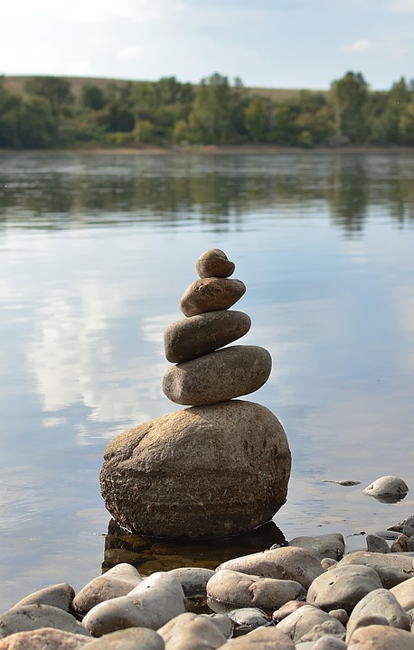 Rhine River Stone Cairn Rock - Free photo on Pixabay - Pixabay