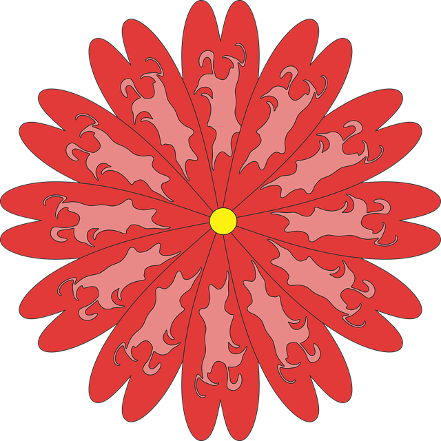 Download Red Flower, Flower, Cartoon Art. Royalty-Free Stock ...
