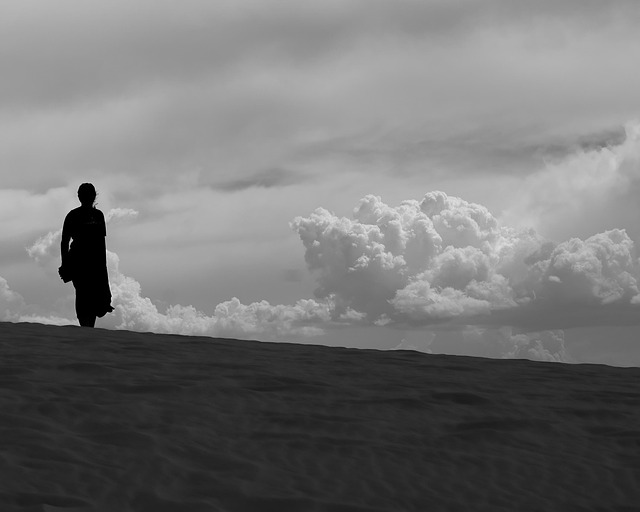 Woman Desert Clouds - Free photo on Pixabay