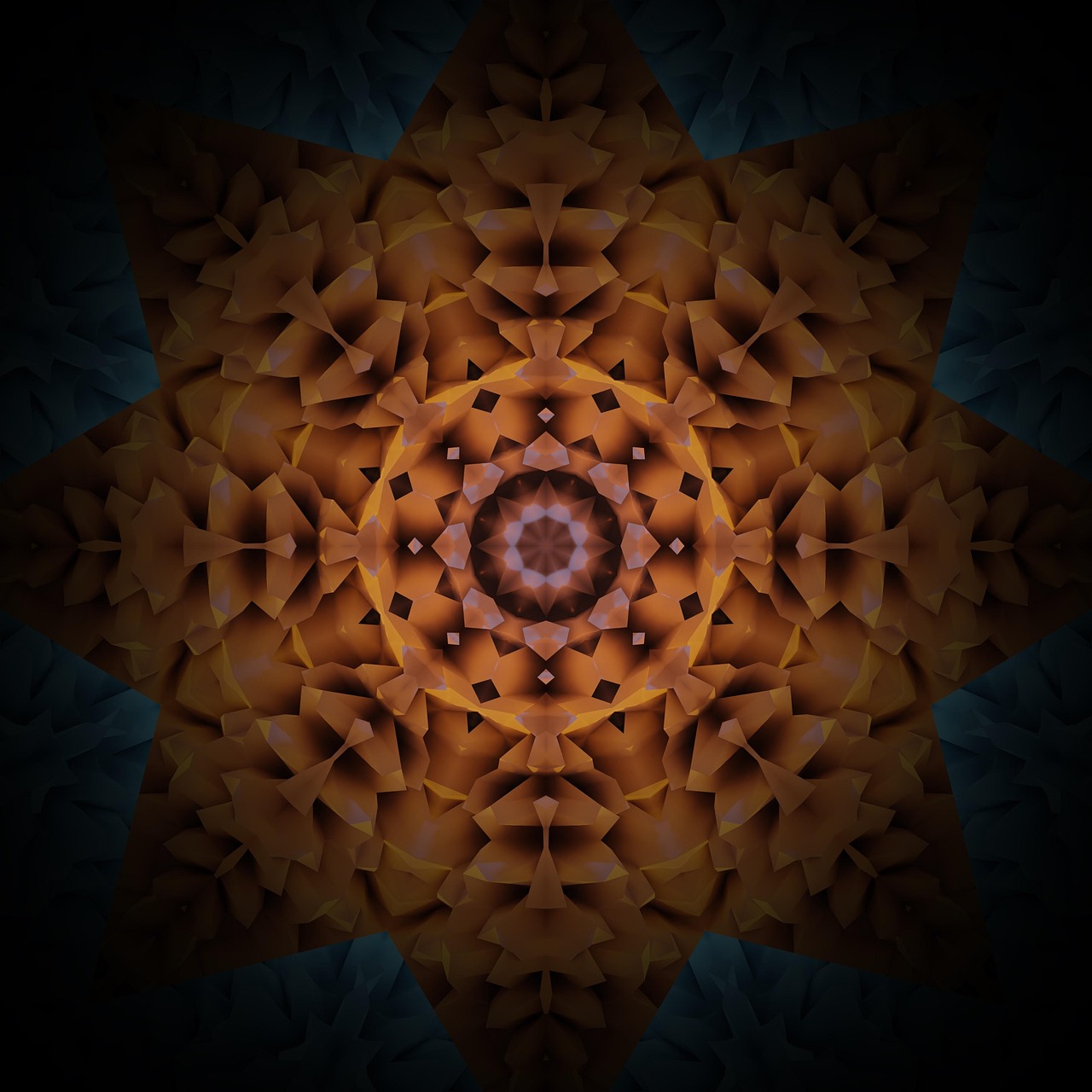 Download Rosette Kaleidoscope Floral Pattern Royalty-Free Stock ...