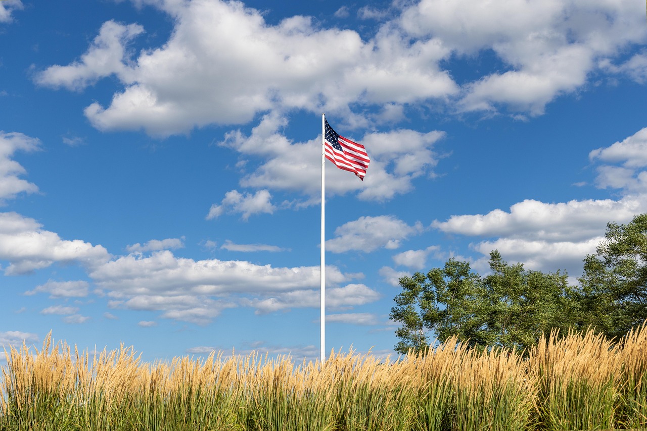American Flag Us Field - Free photo on Pixabay