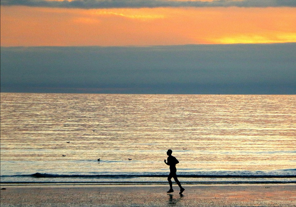 Ocean Running Sunset - Free photo on Pixabay