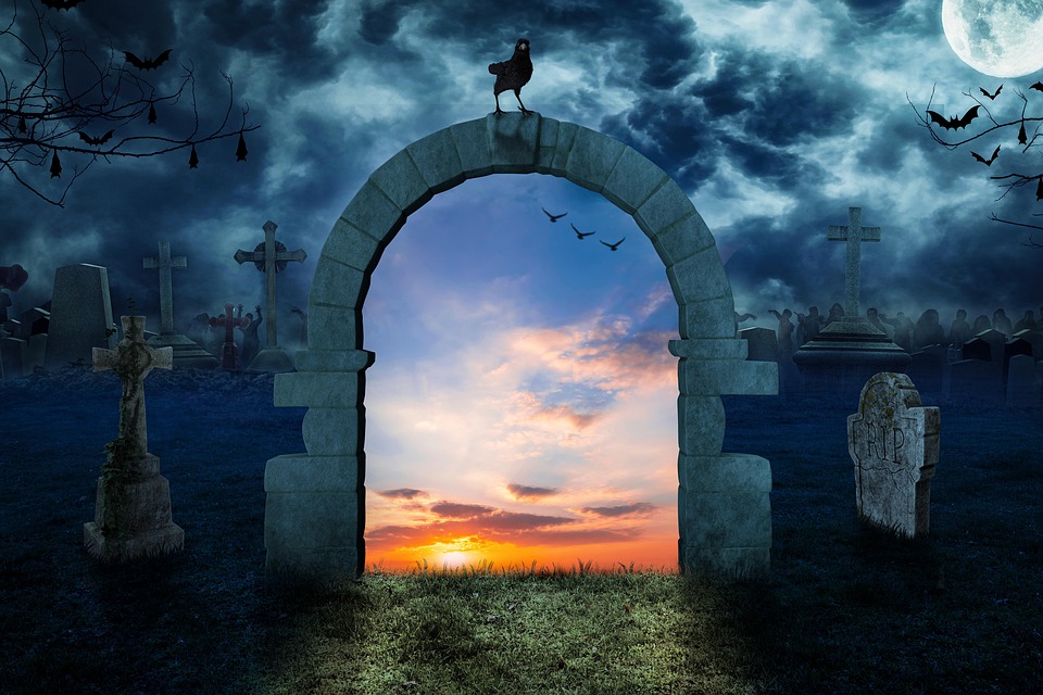 Doorway Graveyard Sunset - Free photo on Pixabay - Pixabay