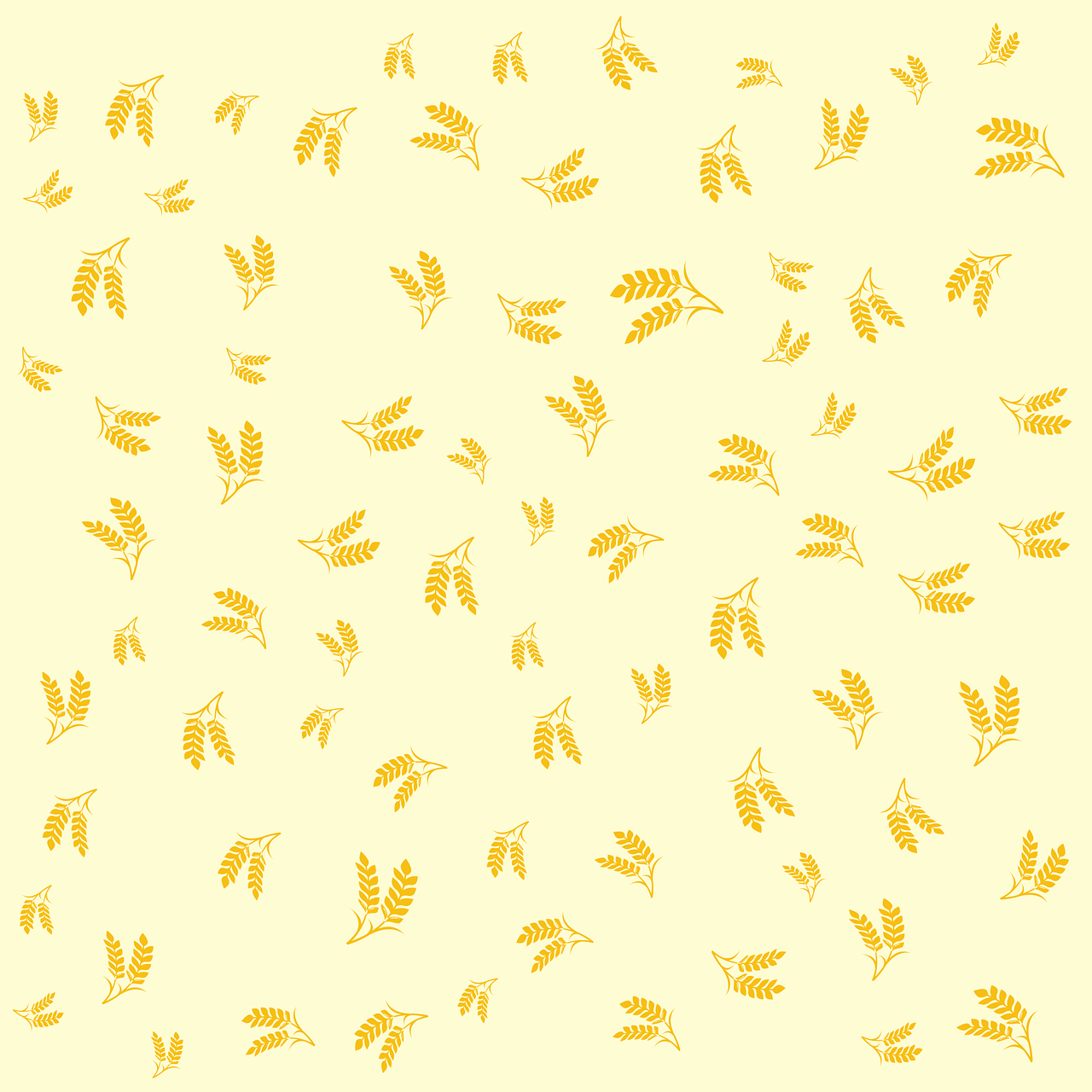 Download Leaves, Leaves Pattern, Yellow Background. Royalty-Free Vector ...