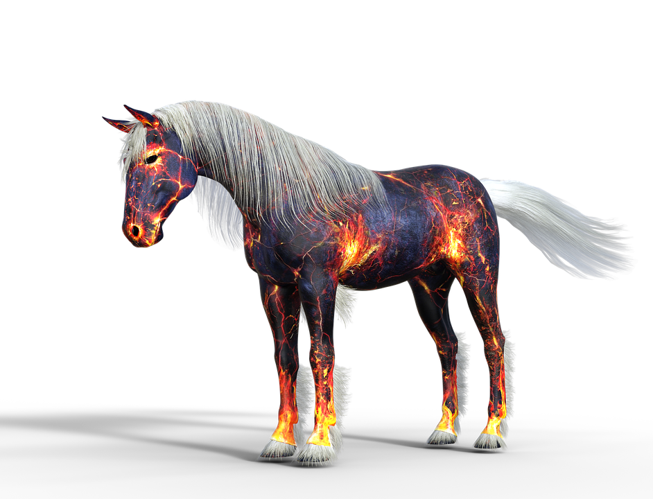 Download Horse, Lava, Animal. Royalty-Free Stock Illustration Image ...