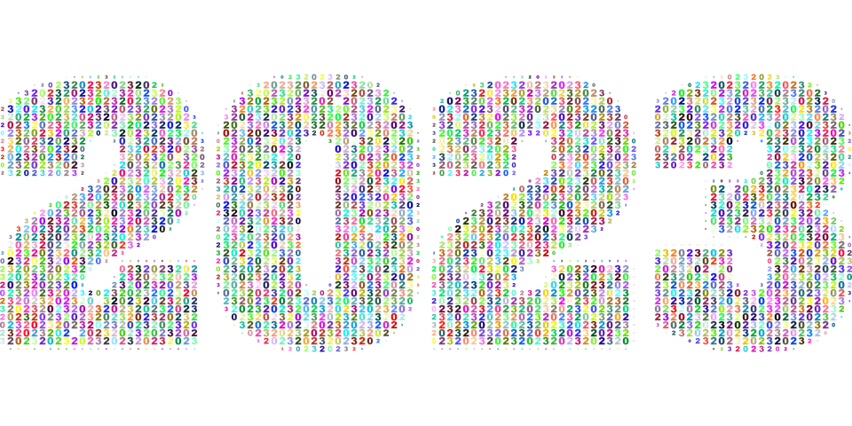 Kalender 2023 Neujahr - Kostenlose Vektorgrafik auf Pixabay