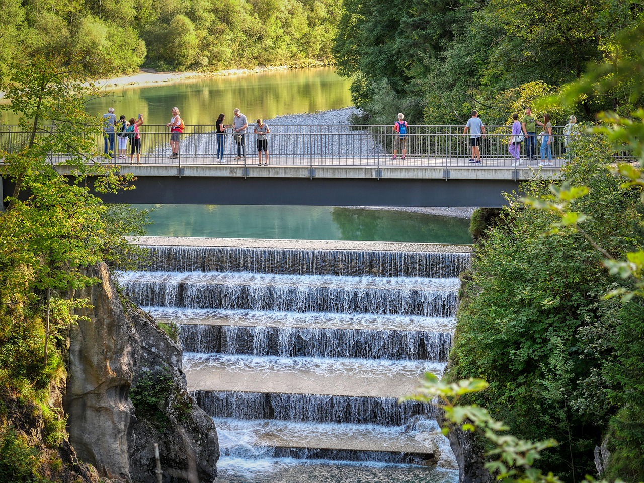 Waterfall Lechfall Bridge - Free photo on Pixabay