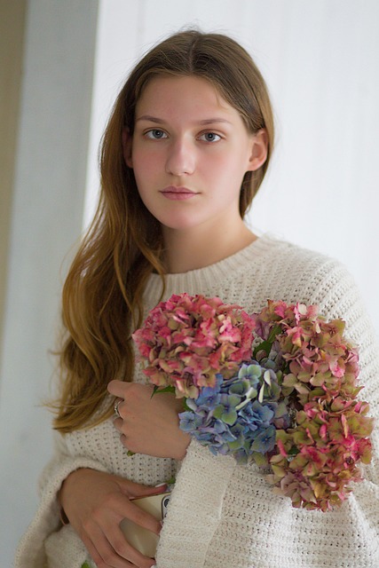 Beautiful Girl Aesthetics Flowers - Free photo on Pixabay