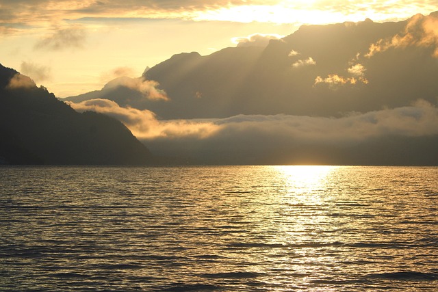 Nature Wallpaper Lake Thun Sunrise - Free photo on Pixabay