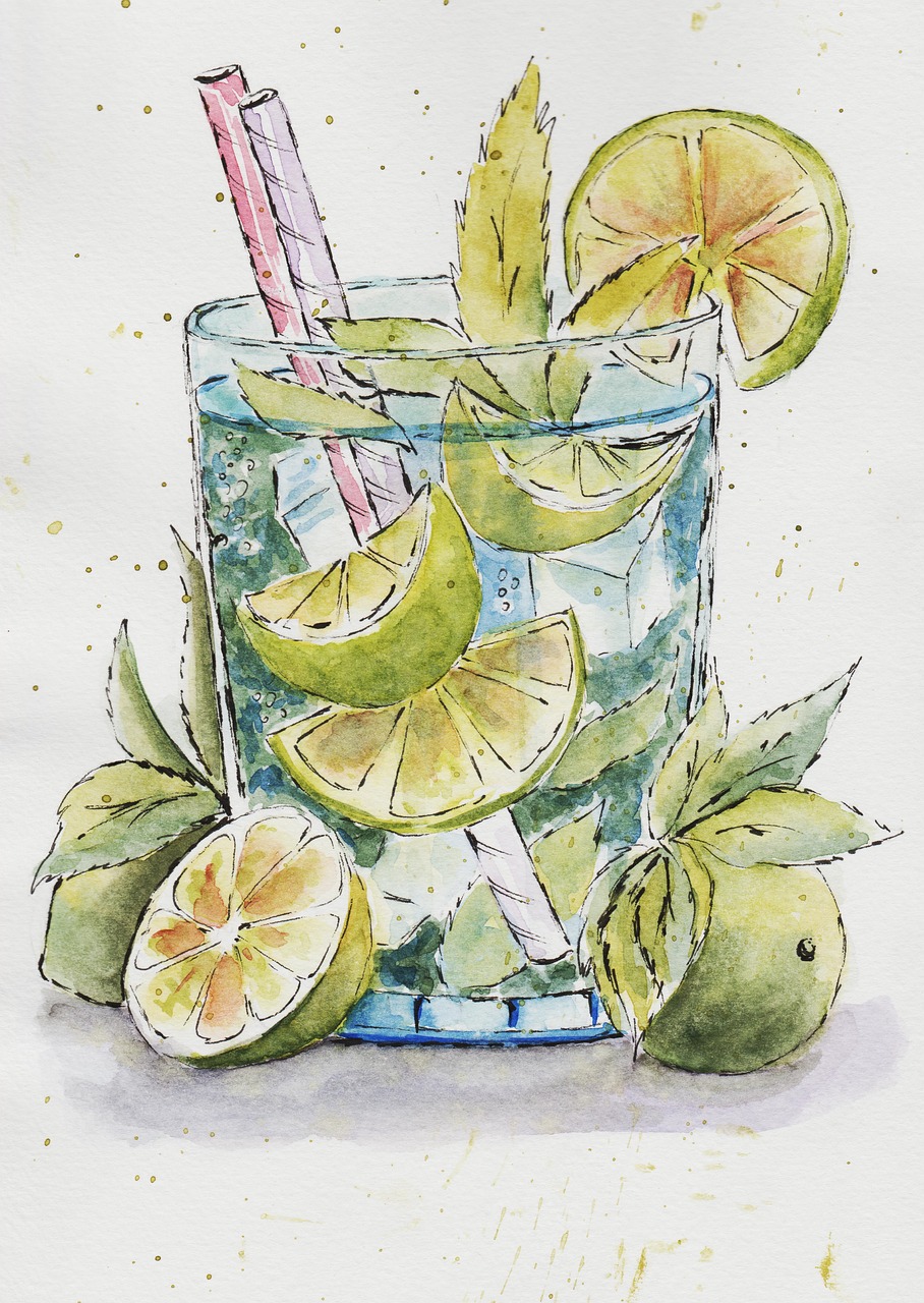 Download Mojito, Lemonade, Drink. Royalty-Free Stock Illustration Image - Pixabay