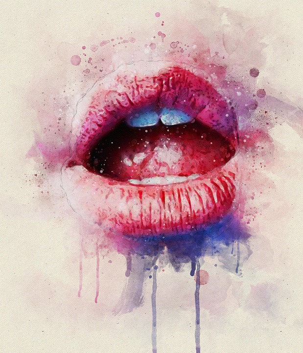 Pink Lips Drawing Tumblr