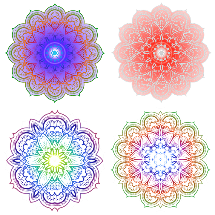 Mandala Hiasan Berbentuk Mawar - Gambar gratis di Pixabay