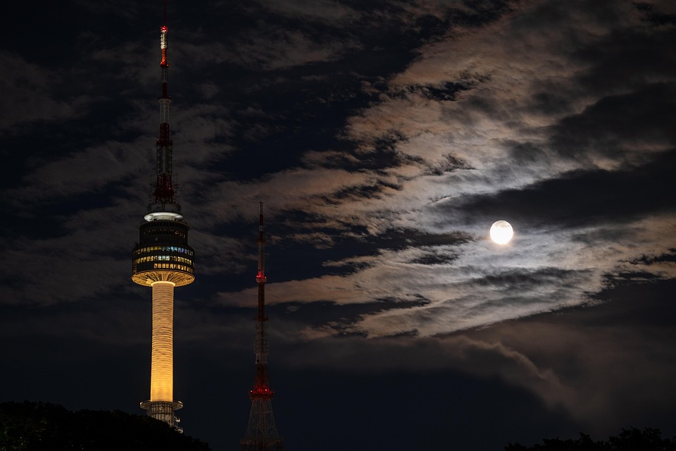 Night View Dark Namsan Tower - Free photo on Pixabay