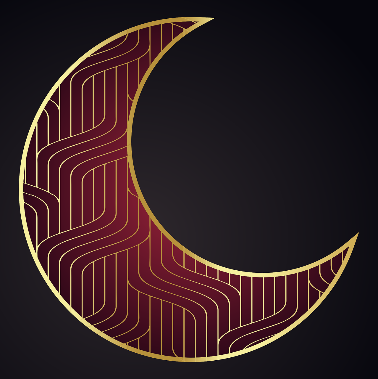 Download Crescent Moon Islamic Art Muslim Royalty Free Vector