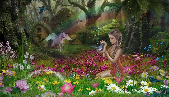Download Girl, Enchanted, Forest. Royalty-Free Stock Illustration Image ...