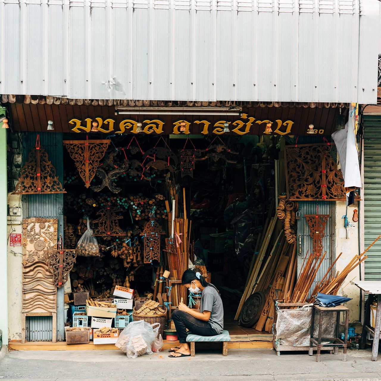 Seller Wood Thai Free Photo On Pixabay Pixabay