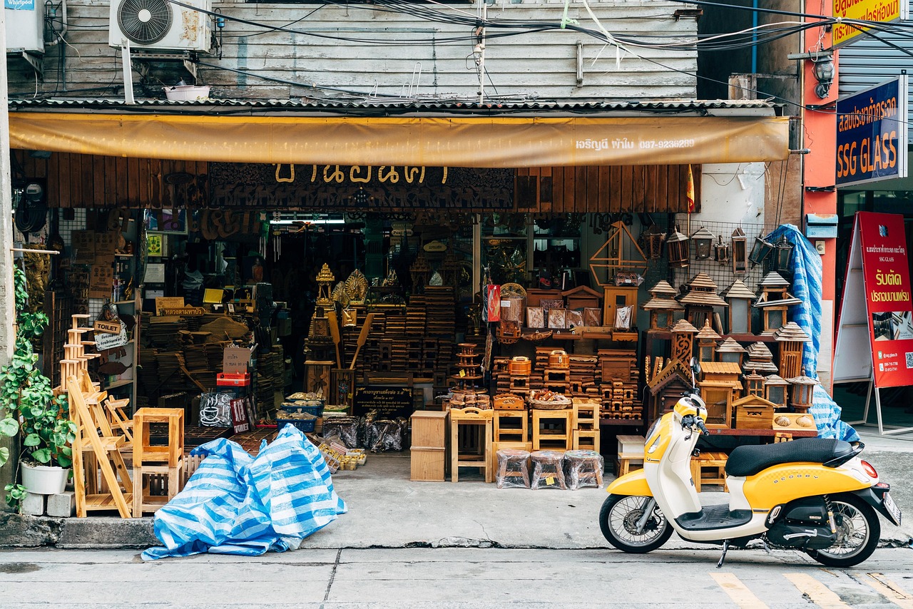 Moped Shop Sidewalk - Free photo on Pixabay