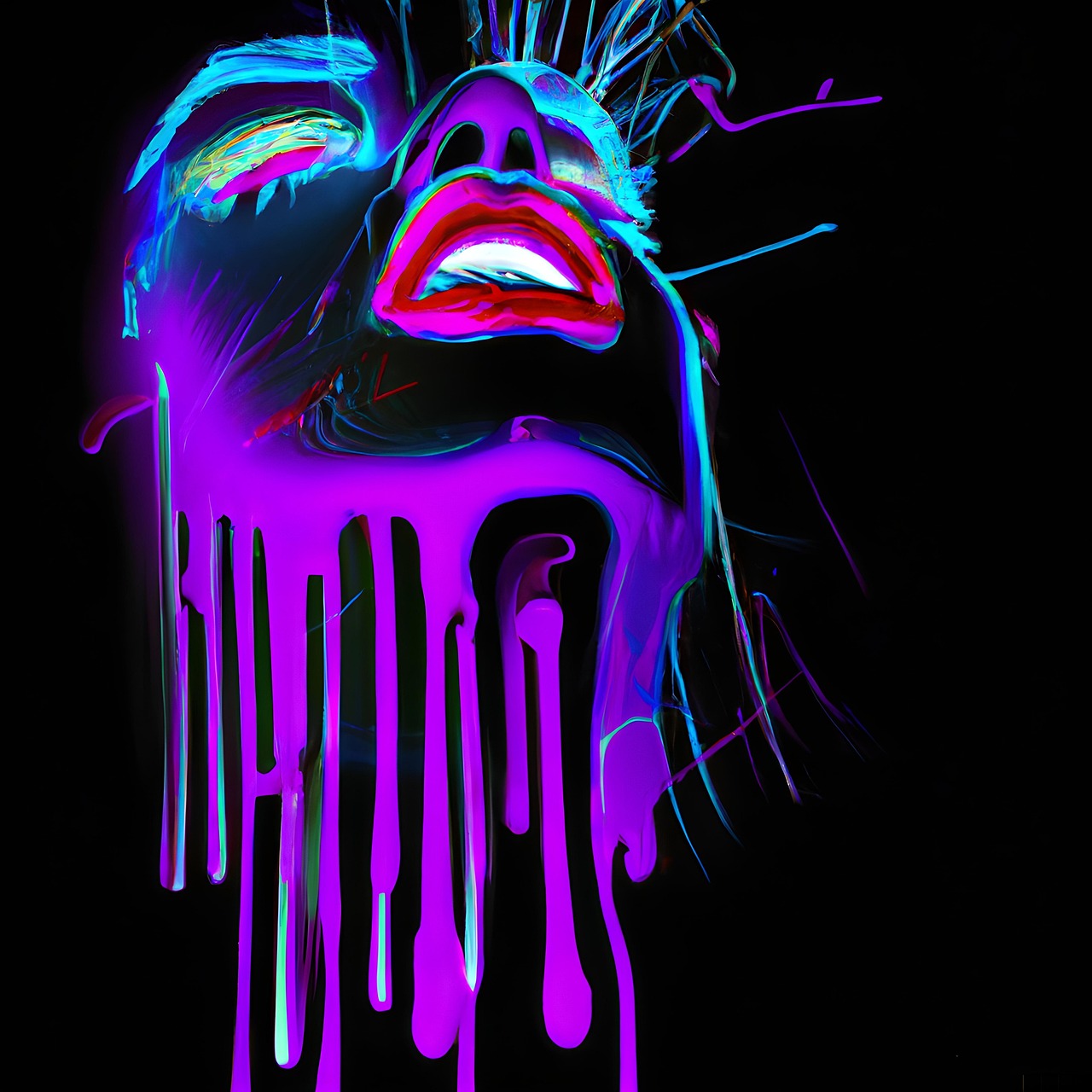 Download Woman, Face, Neon. Royalty-Free Stock Illustration Image - Pixabay