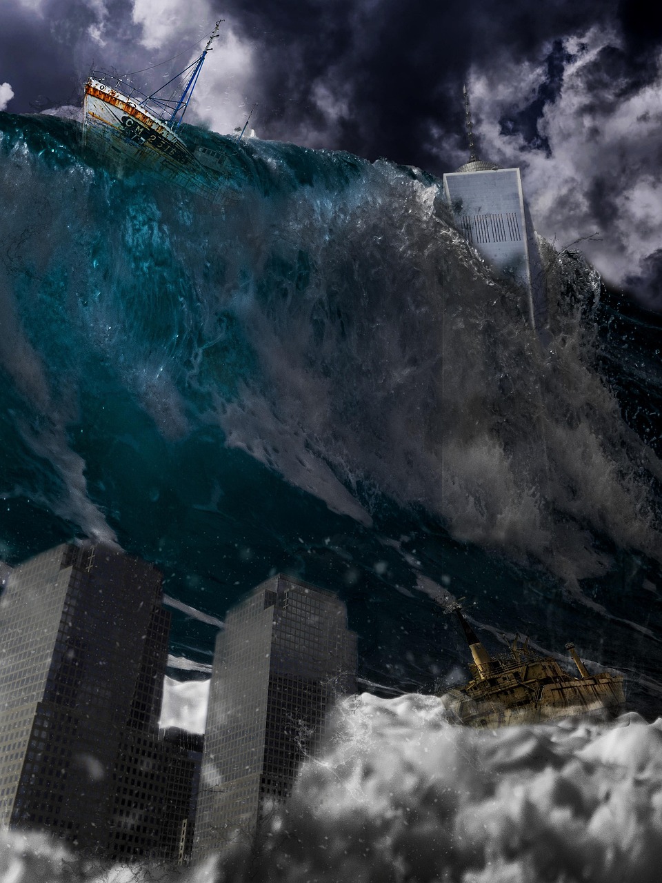 Tsunami Surrealista Fantasía - Foto gratis en Pixabay - Pixabay