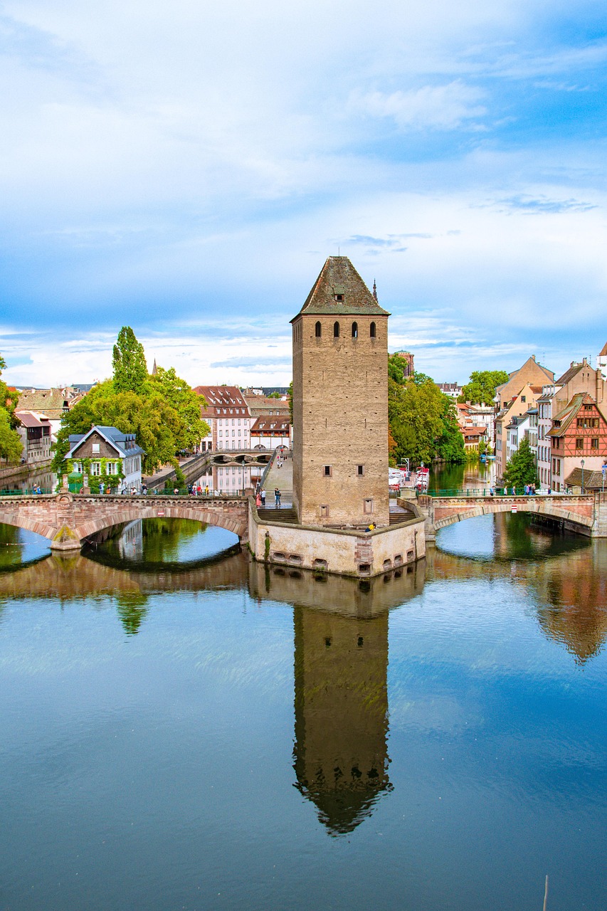 Wallpaper Bridges Tower Strasbourg